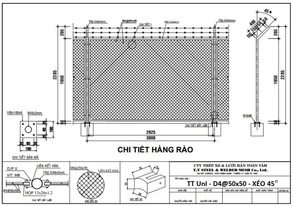 Báo giá hàng rào B40, báo giá thi công mới nhất 2026